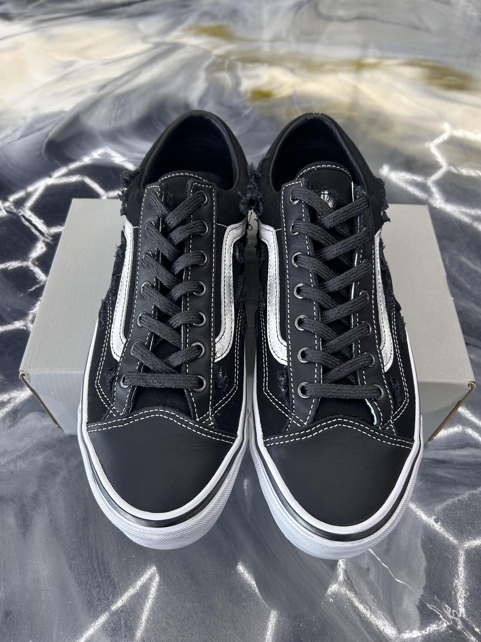 Vans Old School Vibram "Distressed Black Silver" Used Size 12 – Grail ...